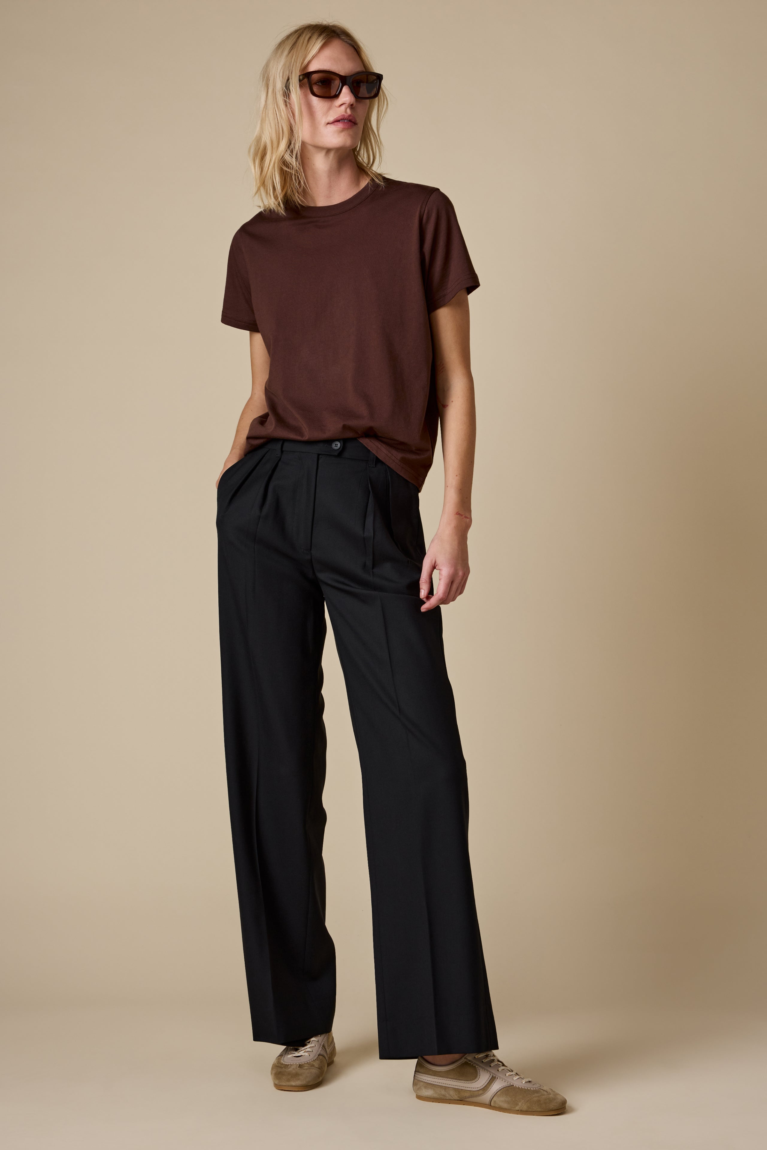 The Iconically Soft Perfect Tee in Chocolate – Sold Out NYC
